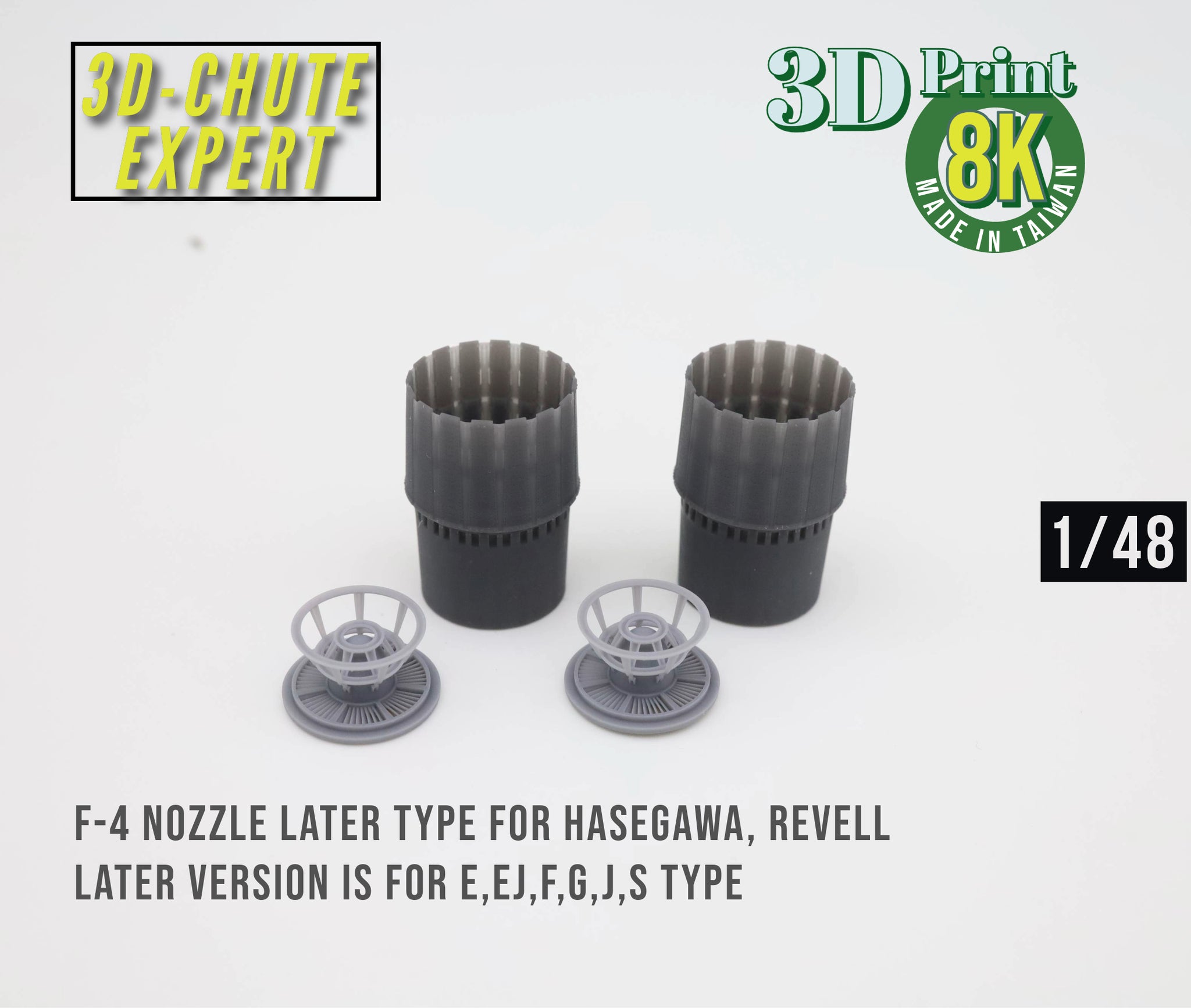 1/48 F-4 Jet nozzle – 3D-CHUTE EXPERT