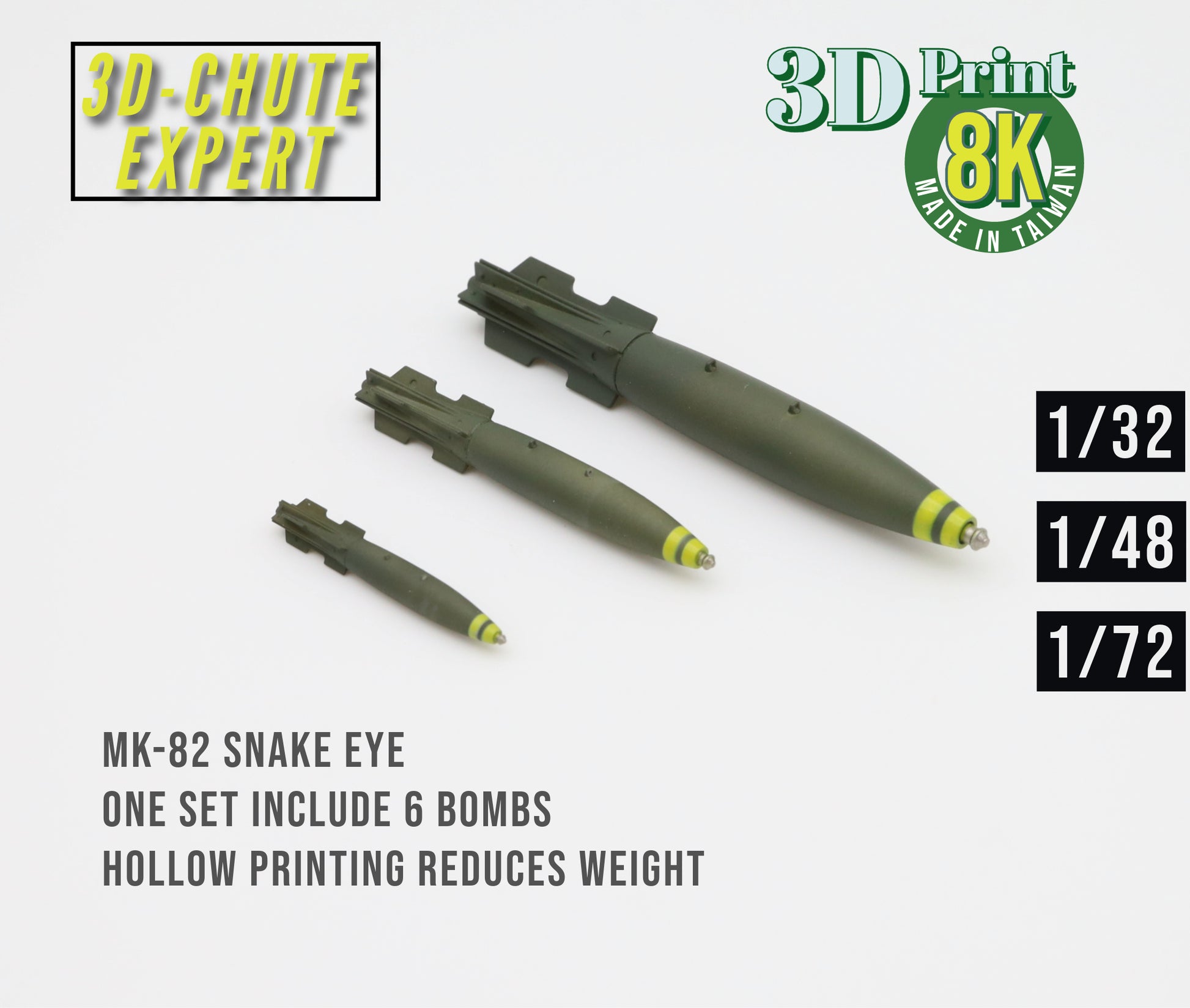 MK-82 snake eye bomb – 3D-CHUTE EXPERT